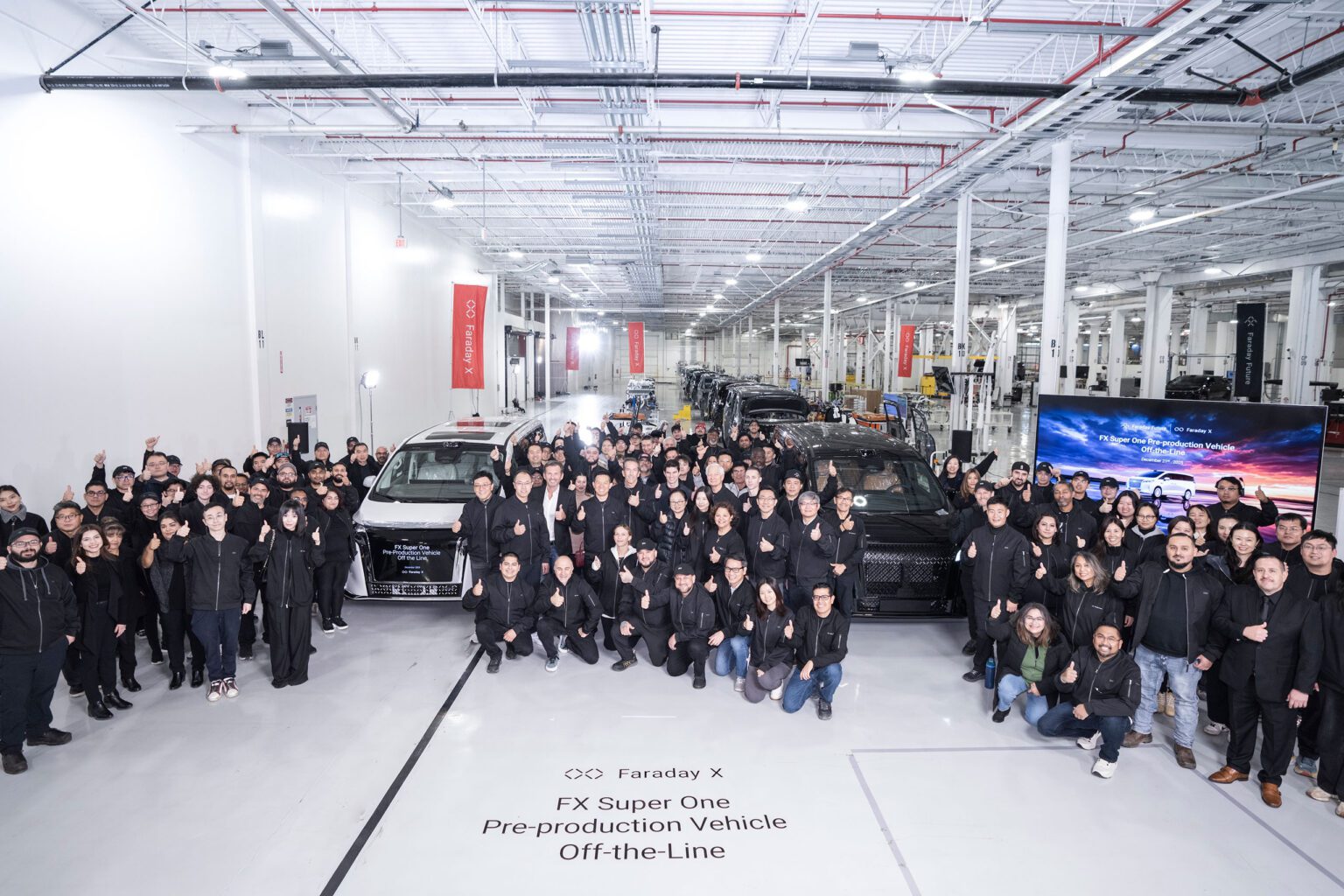 Faraday Future rolls off first Super One MPV | Automotive World