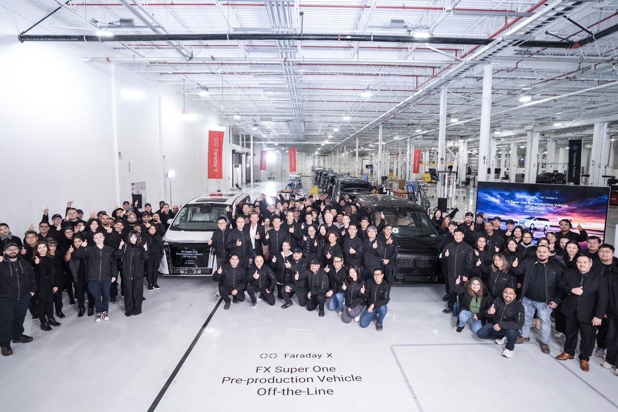 Faraday Future rolls off first Super One MPV | Automotive World
