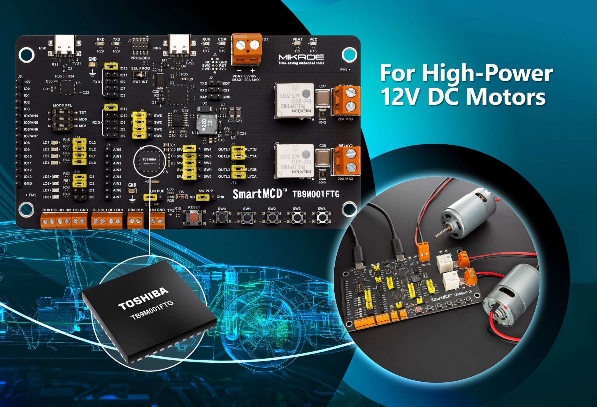 Toshiba partners with MIKROE on motor control board | Automotive World