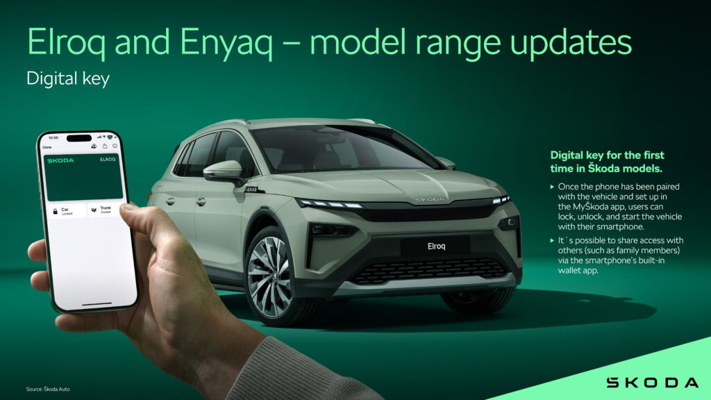 Škoda brings V2L and digital key to Elroq and Enyaq | Automotive World