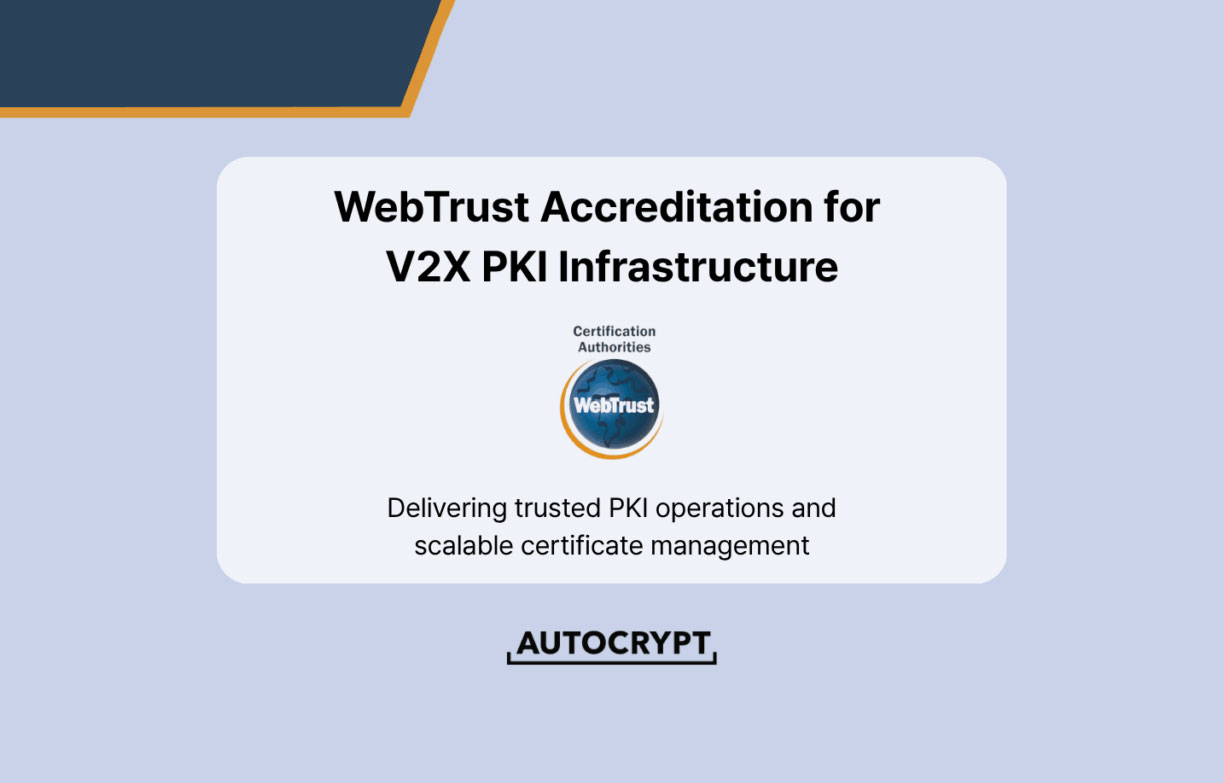 Autocrypt lands WebTrust accreditation for V2X PKI | Automotive World
